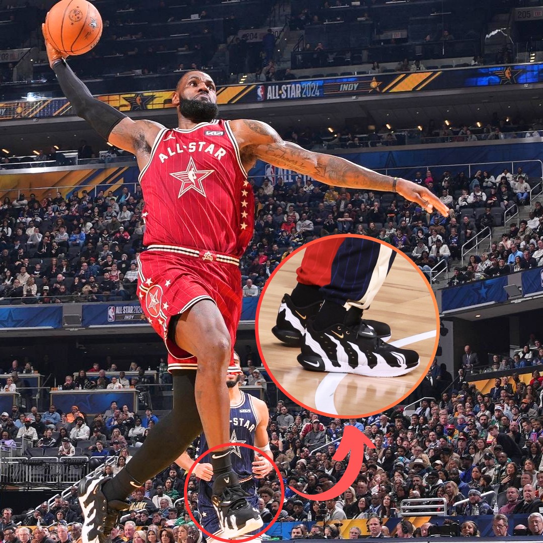 Closer look on the LeBron 21 Air DT Max that King wears at NBA All-Star ...