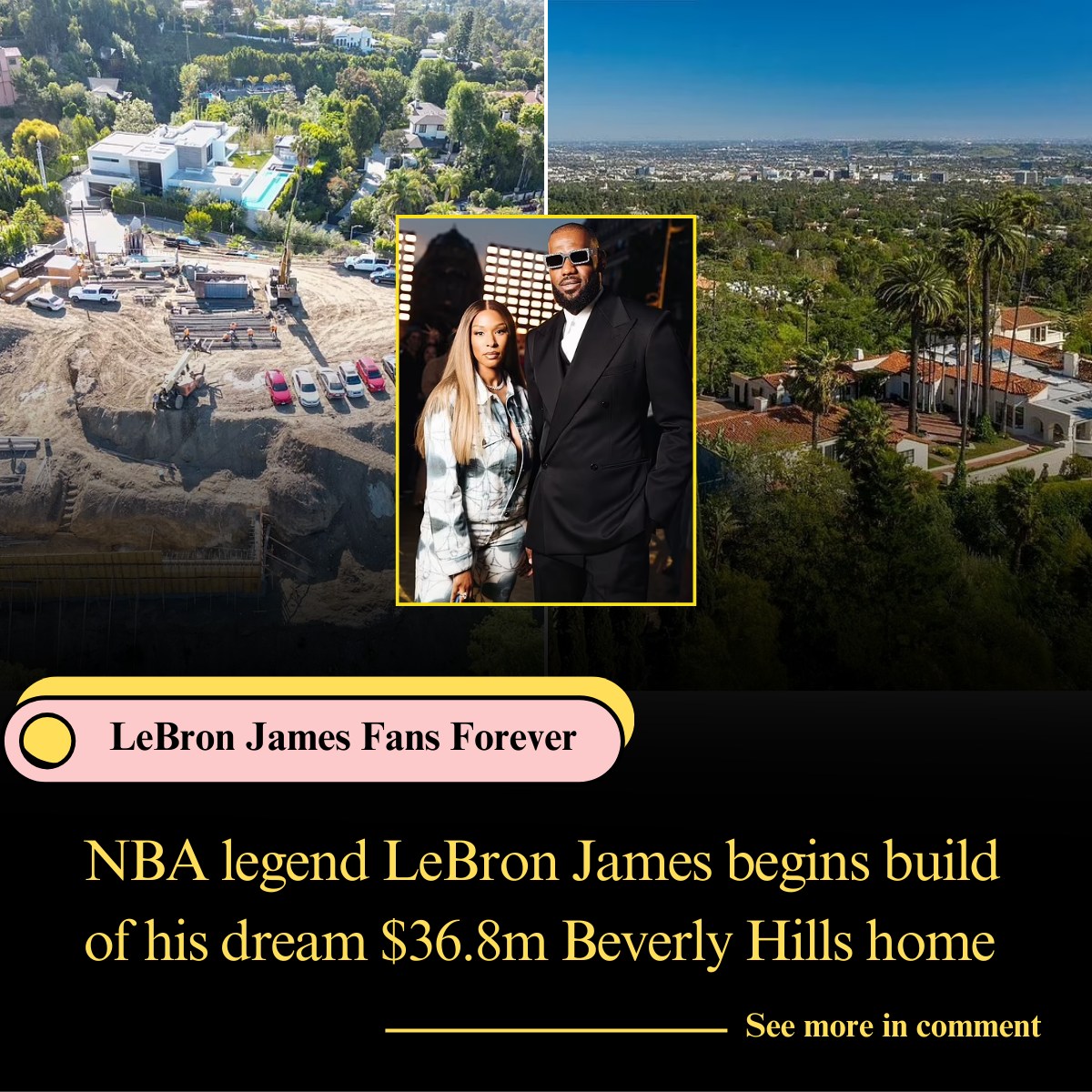 NBA legend LeBron James begins build of his dream $36.8m Beverly Hills ...