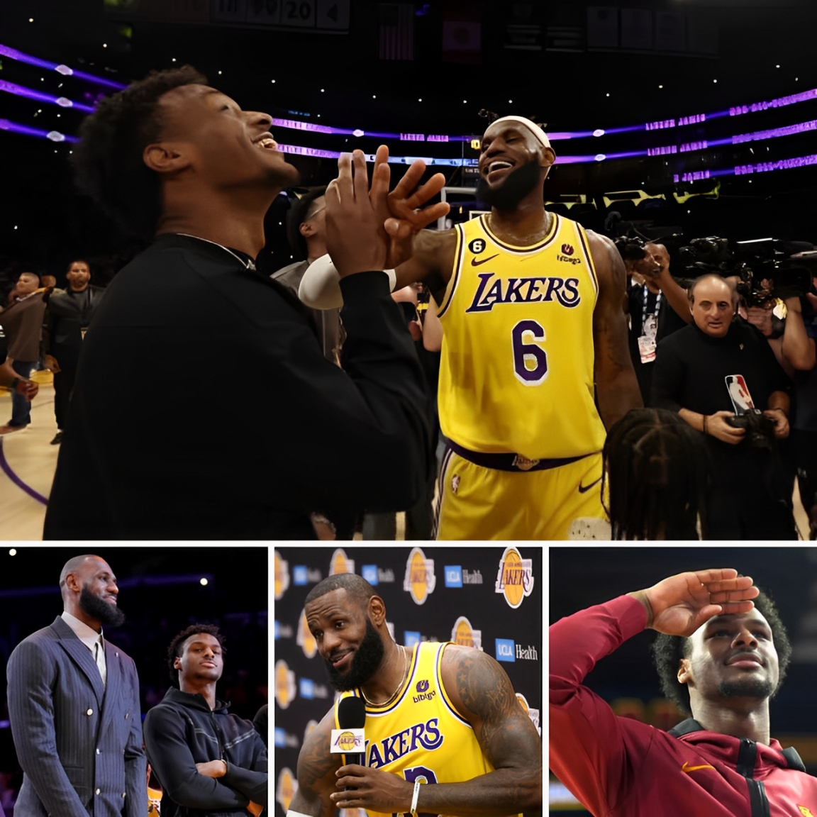 LeBron James is Bronny’s Dad first, and he shows his experience is ...