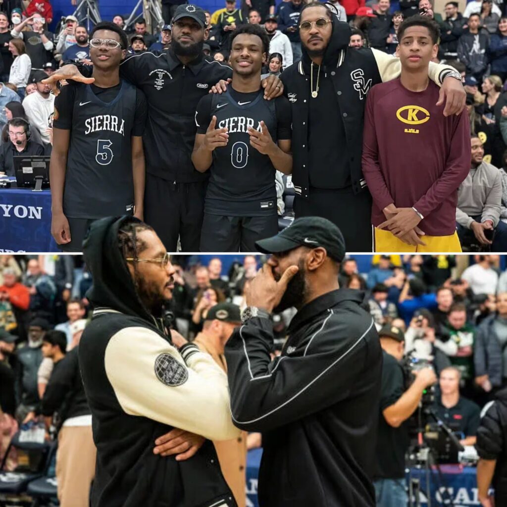 Unforgettable Moment: LeBron James and Carmelo Anthony Share Intimate ...