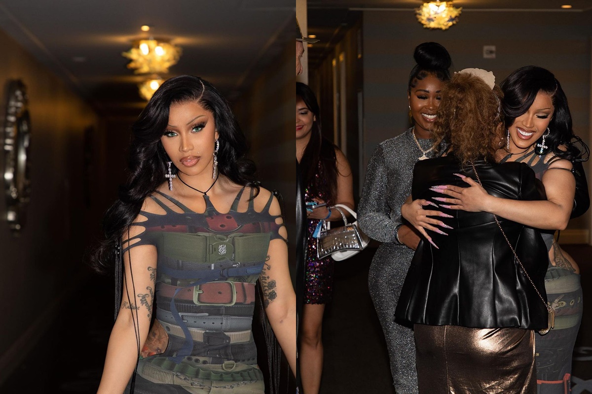 Cardi B revealed a new song after a show at Miami Club, clarifying that ...