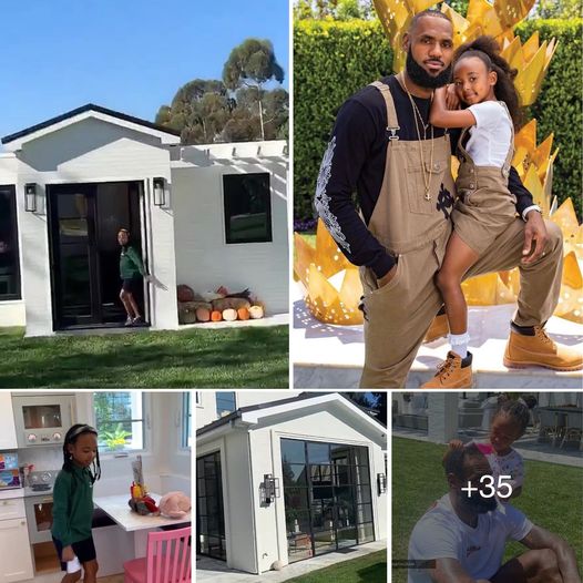 LeBron James shows off huge playhouse he bought for daughter Zhuri, six ...