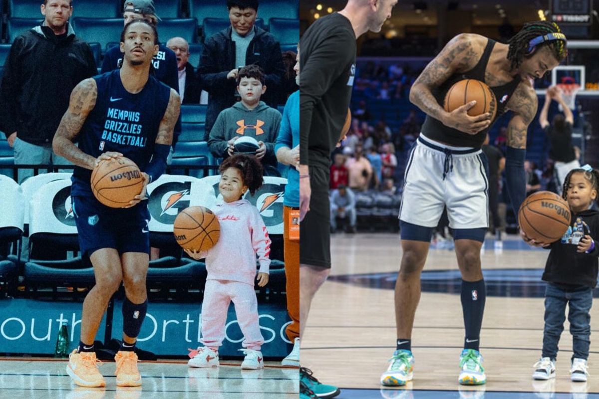 Watching the series of adorable moments of Ja Morant and his daughter ...