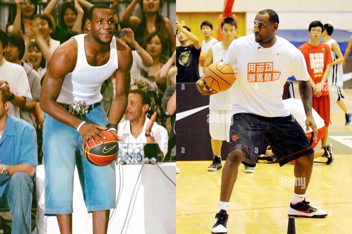Lebron James Impresses Japanese Fans With Free Throw Skills At The 2005 ...