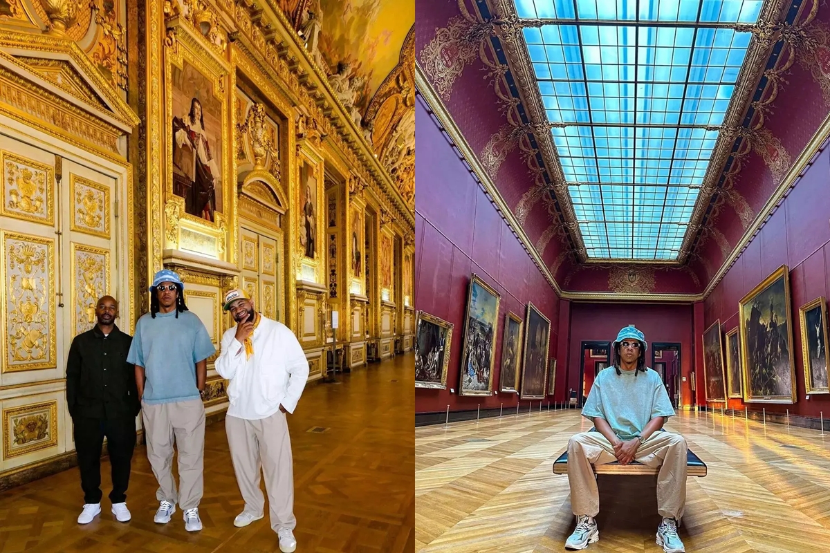 JAY-Z visits the Louvre Museum while escorting his wife Beyoncé’s ...