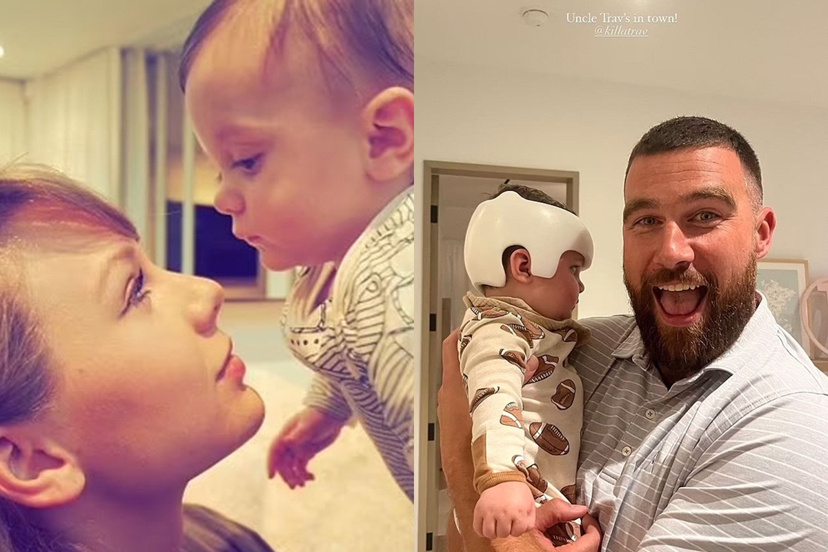 ‘Uncle’ Travis Kelce adorably bonds with Chandler Parsons’ baby amid ...