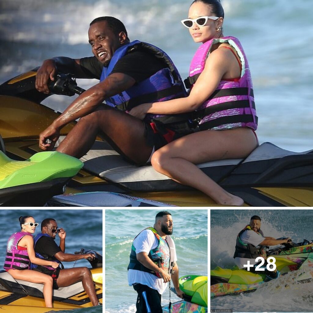 Diddy, Future, and DJ Khaled jet ski in Miami to celebrate the new year after Future apparently ...