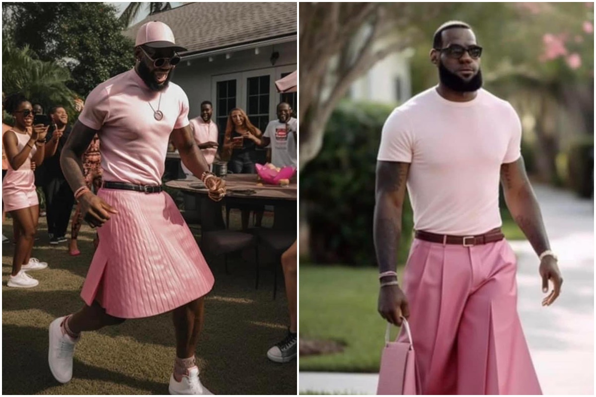 Lebron James wear pink outfit to go watch Barbie - News
