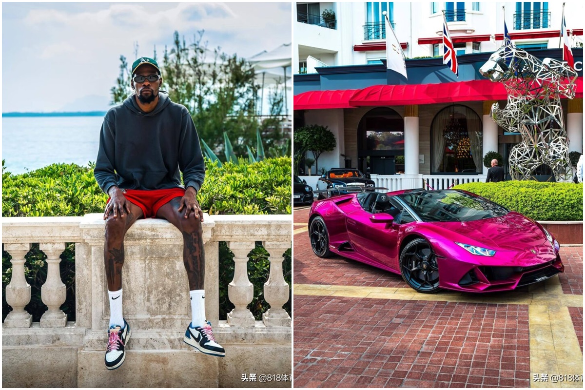 Kevin Durant shows off his Lamborghini and Rolls Royce supercars during ...