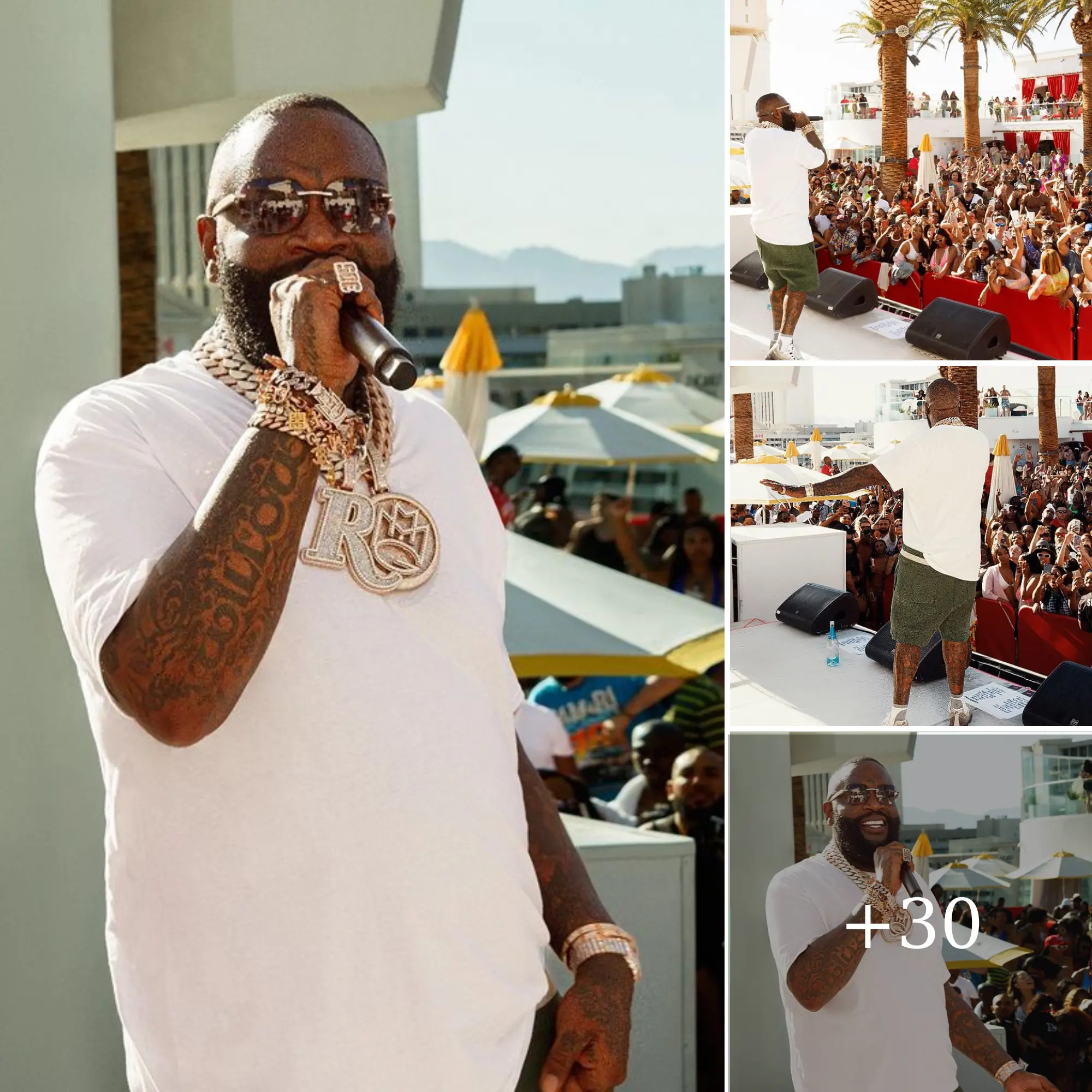 Rick Ross wore a necklace with nearly 1,000 diamonds while performing ...