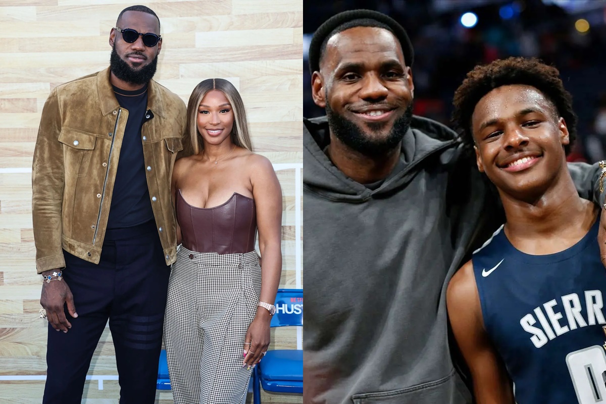 LeBron James Happy Tight-knit Family With Beautiful Wife Savannah and ...