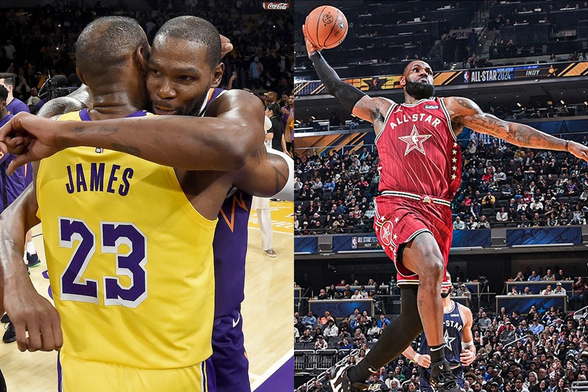 Kevin Durant and LeBron James Shine at the 2024 NBA All-Star Game, Two ...