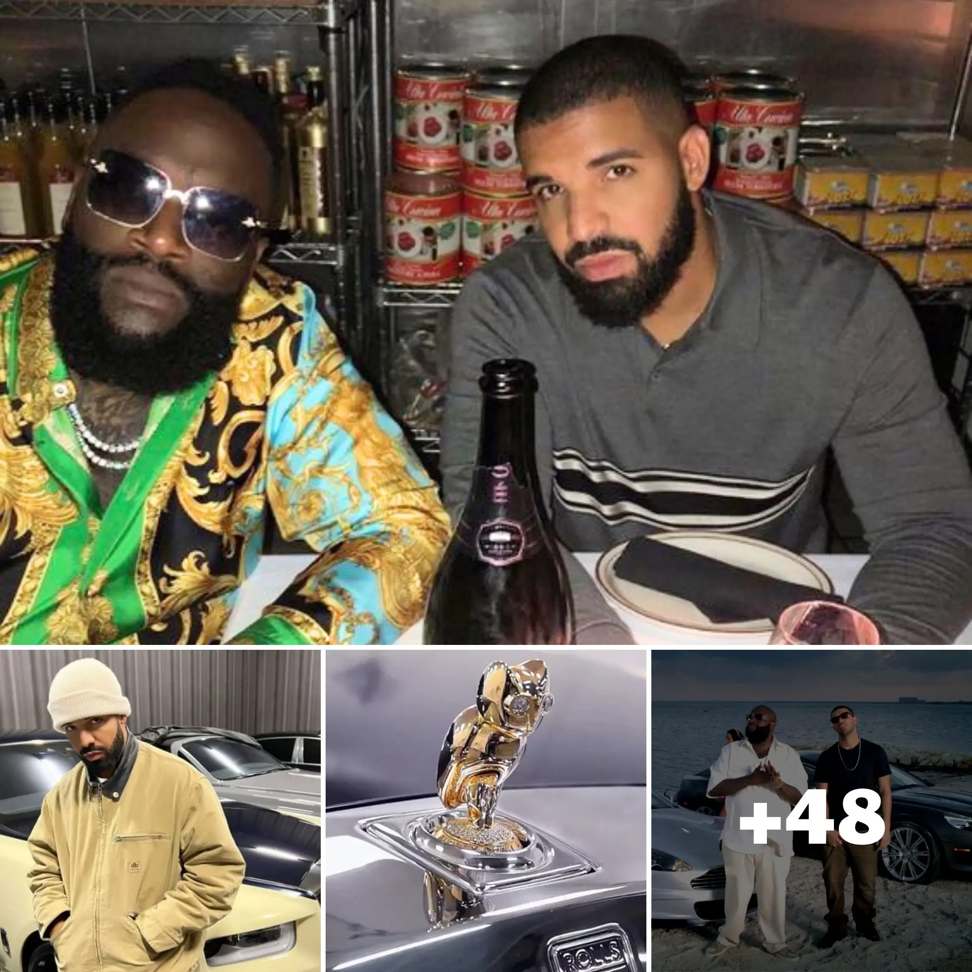 Drake and Rick Ross wowed fans when they unveiled the rare Rolls-Royce ...