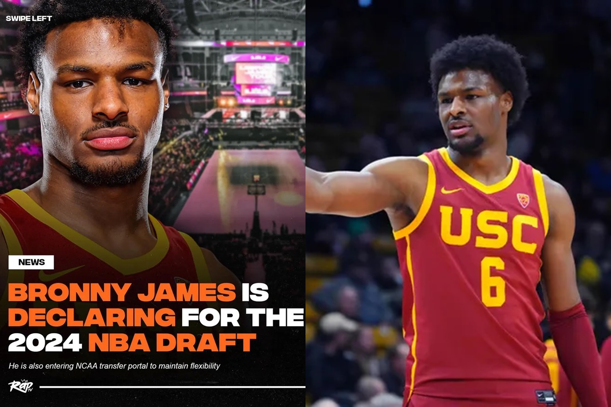 Bronny James Has Declared For The 2024 NBA Draft While Also Maintaining ...