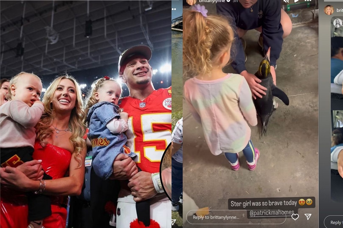 Patrick Mahomes’ daughter Sterling has a brave girl moment during ...