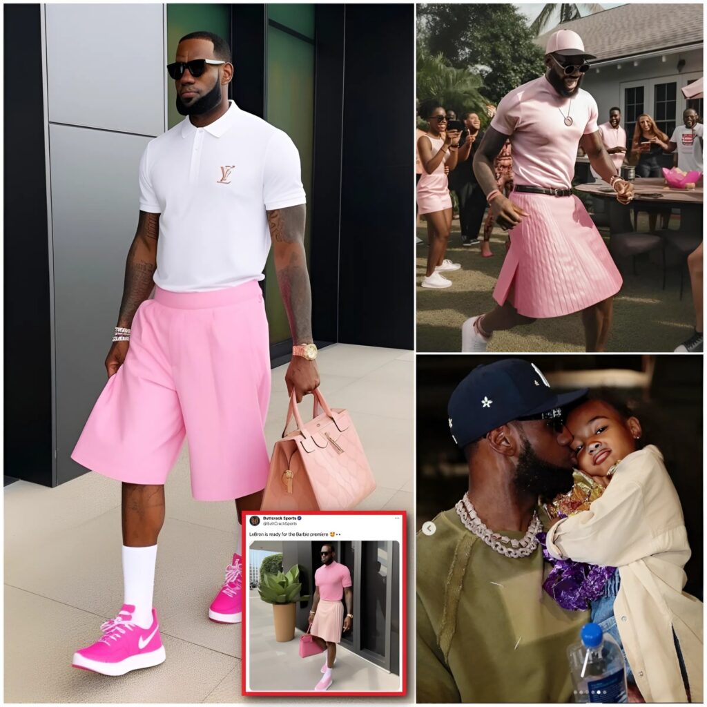 Lebron James Surprised Fans When He Wore A Pink Dress To Celebrate The ...