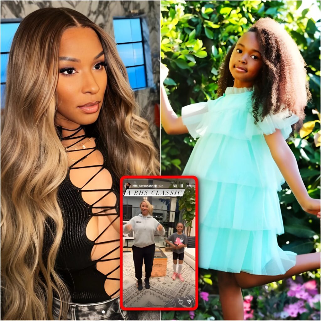 Lebron James’ Wife Savannah James And Daughter Zhuri Perfectly Execute ...