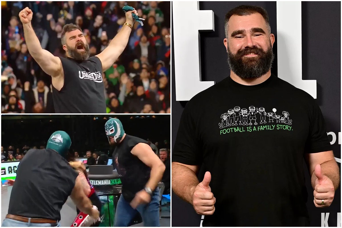 Jason Kelce Makes a Surprising Appearance in the Ring at WrestleMania 40 - News