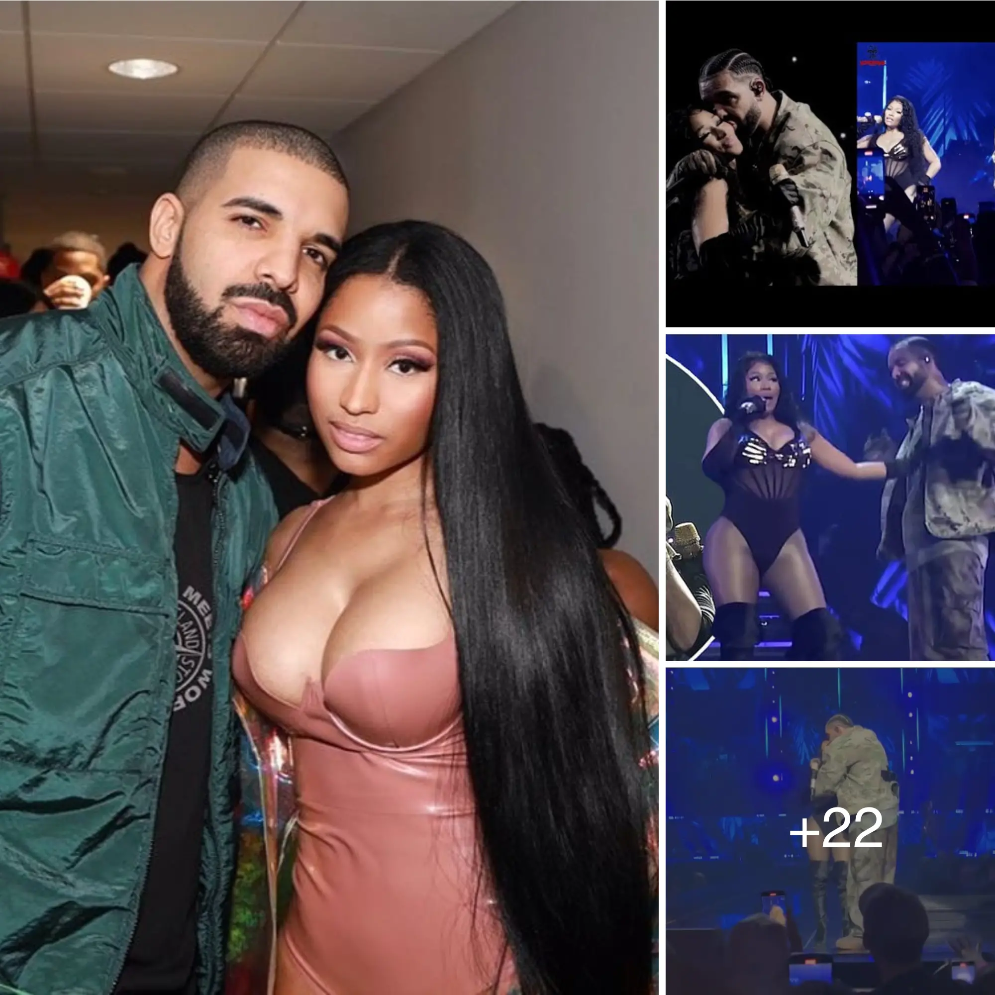 Drake hugged and kissed Nicki Minaj during a surprise appearance at the Toronto show, it’s a ...