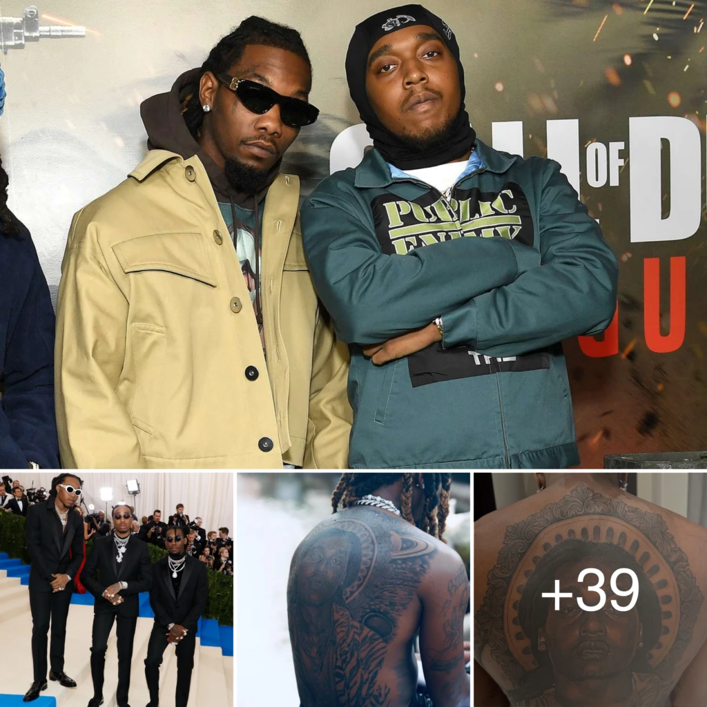 Offset unveils a tattoo on his back in remembrance of his cousin ...