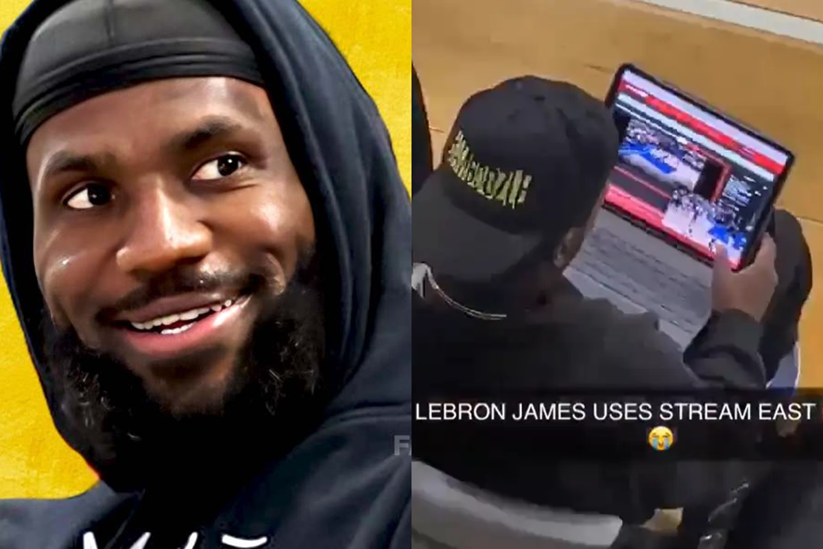 Billionaire LeBron James Caught on Sidelines of a Basketball Game Using ...