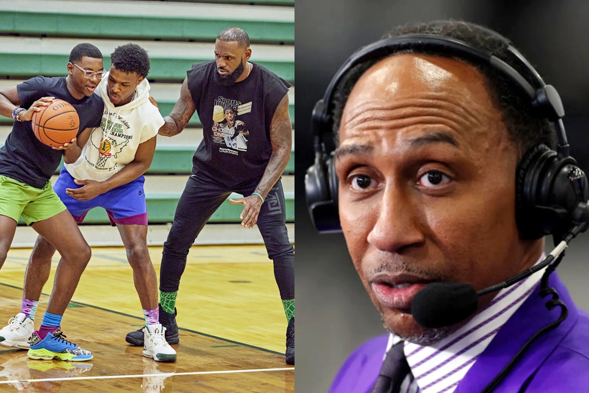 Stephen A. Smith is mad at LeBron James for Bronny James’ rising draft ...