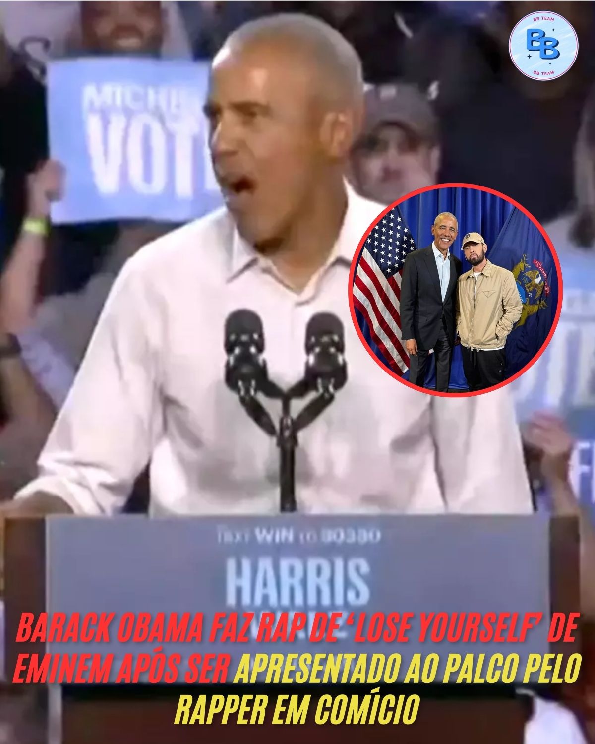 Barack Obama faz rap de ‘Lose Yourself’ de Eminem após ser apresentado ...