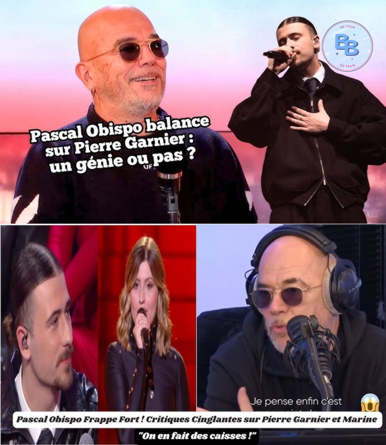 Pascal Obispo Frappe Fort ! Critiques Cinglantes sur Pierre Garnier et ...