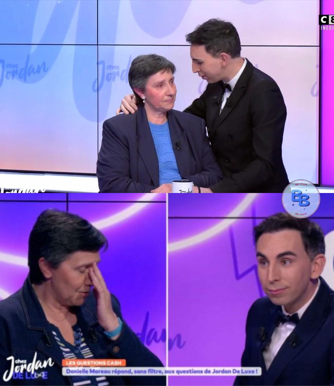 "Je serai essentielle à personne" : Danielle Moreau ("TPMP") fond en larmes face à Jordan De ...