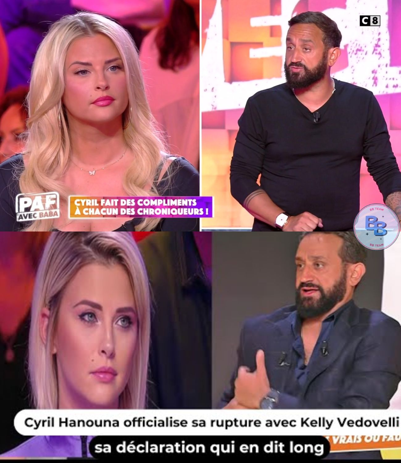 Cyril Hanouna officialise sa rupture avec Kelly Vedovelli : sa ...