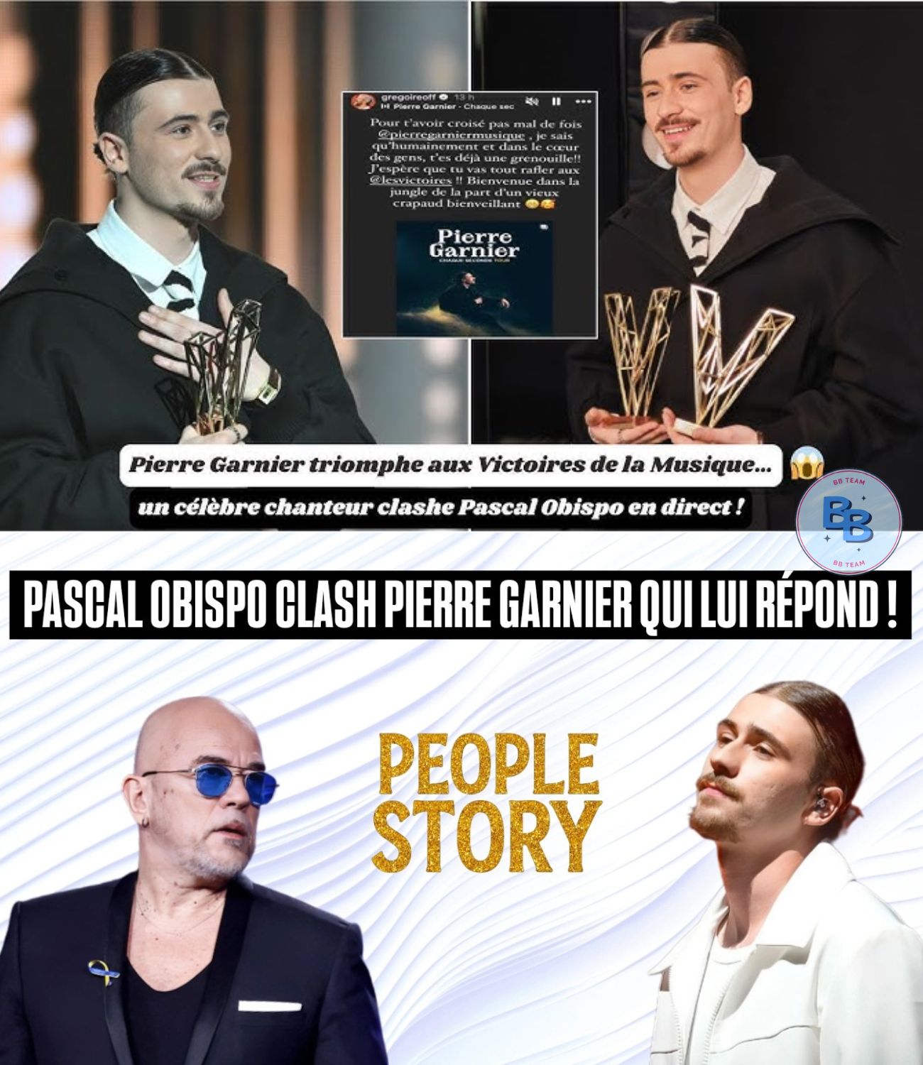 OMG : Pierre Garnier triomphe aux Victoires de la Musique, un célèbre ...