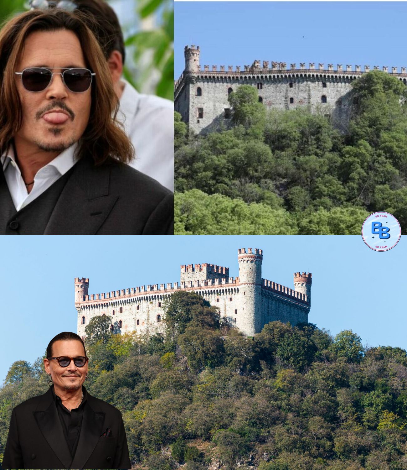 Johnny Depp fasciné par un château près de Turin : combien ça coûte ...