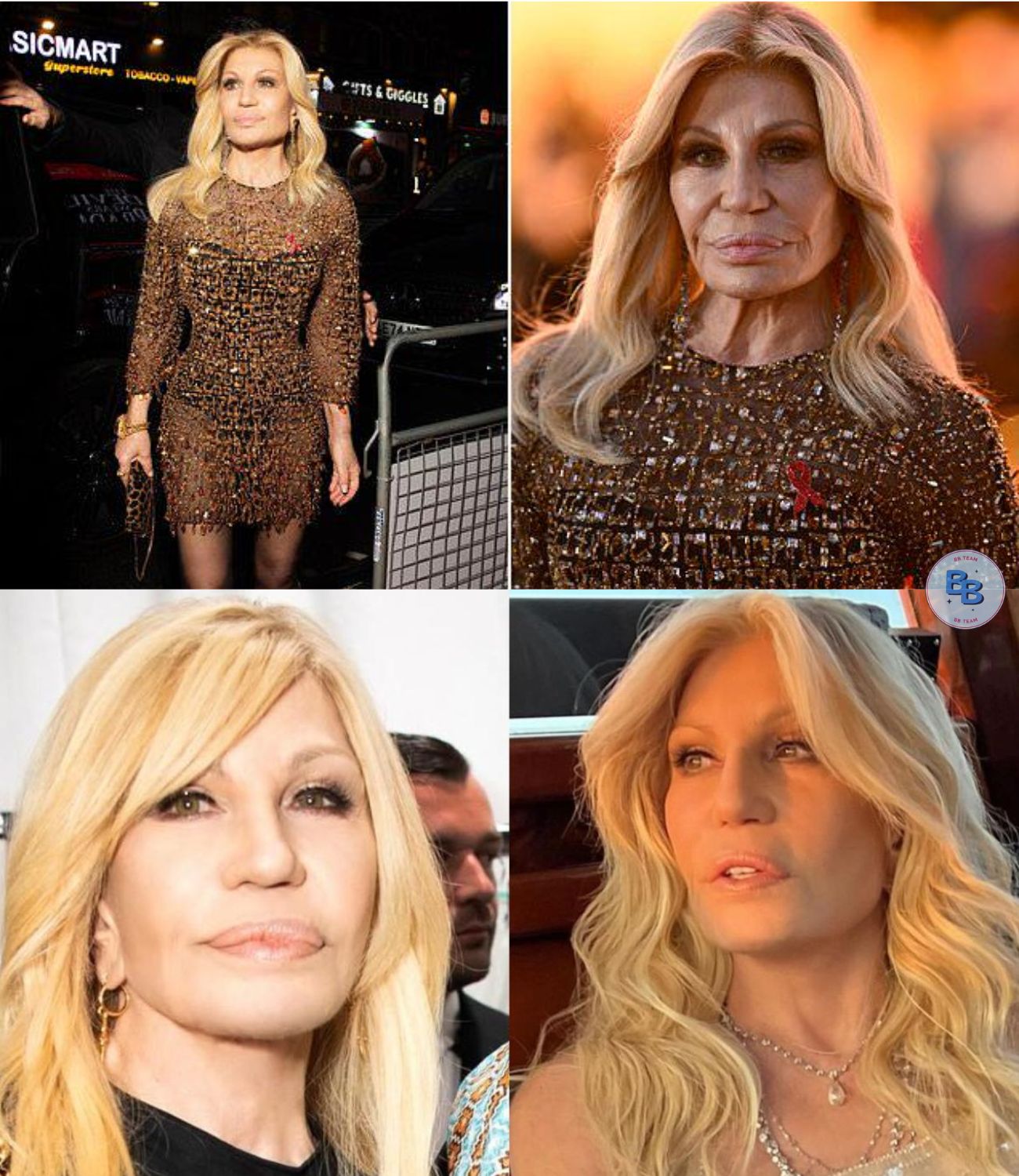 Donatella Versace irriconoscibile nello scatto alla prima mondiale del ...
