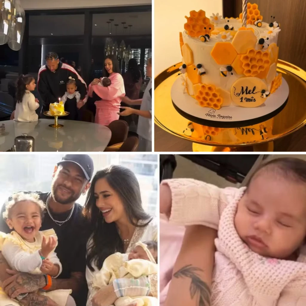 Neymar e Bruna encantam com festa simples de mêsversário para a filha - News